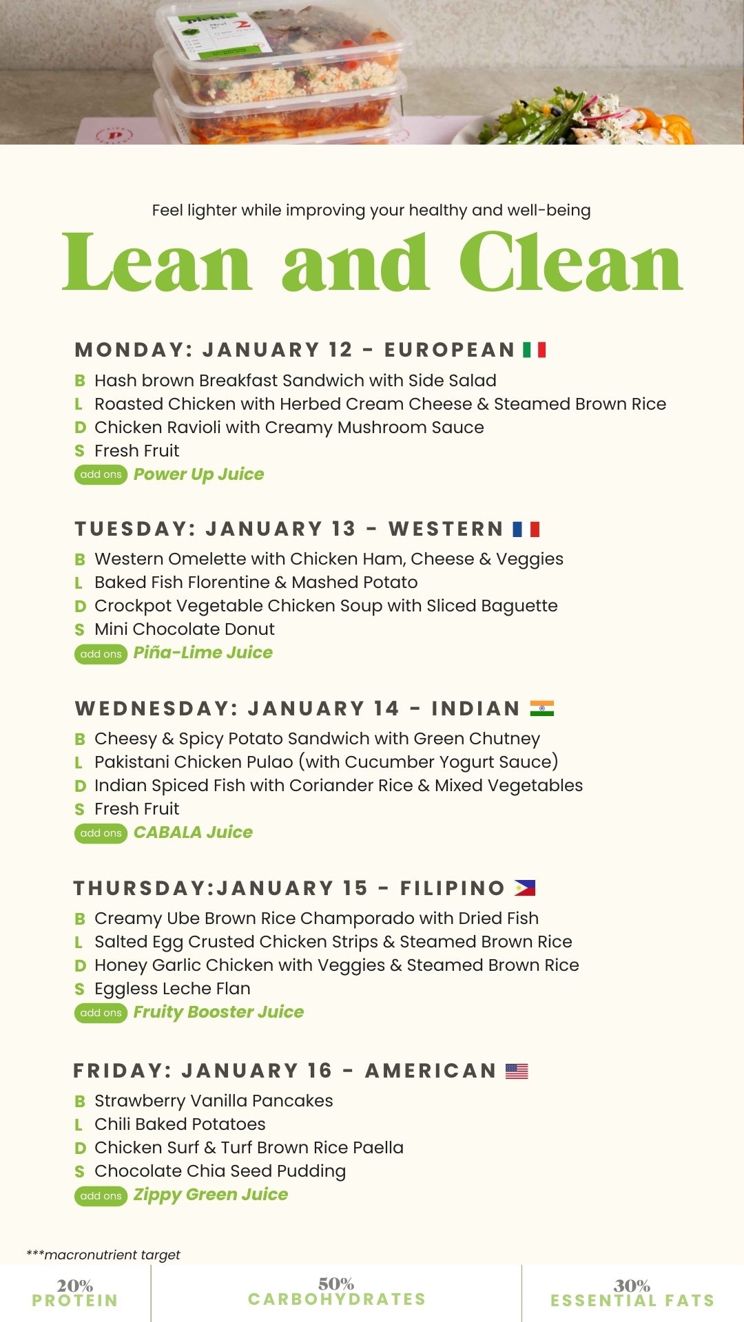 Lean & Clean Meals - Pickle.ph | The Best Healthy Food Delivery in Manila